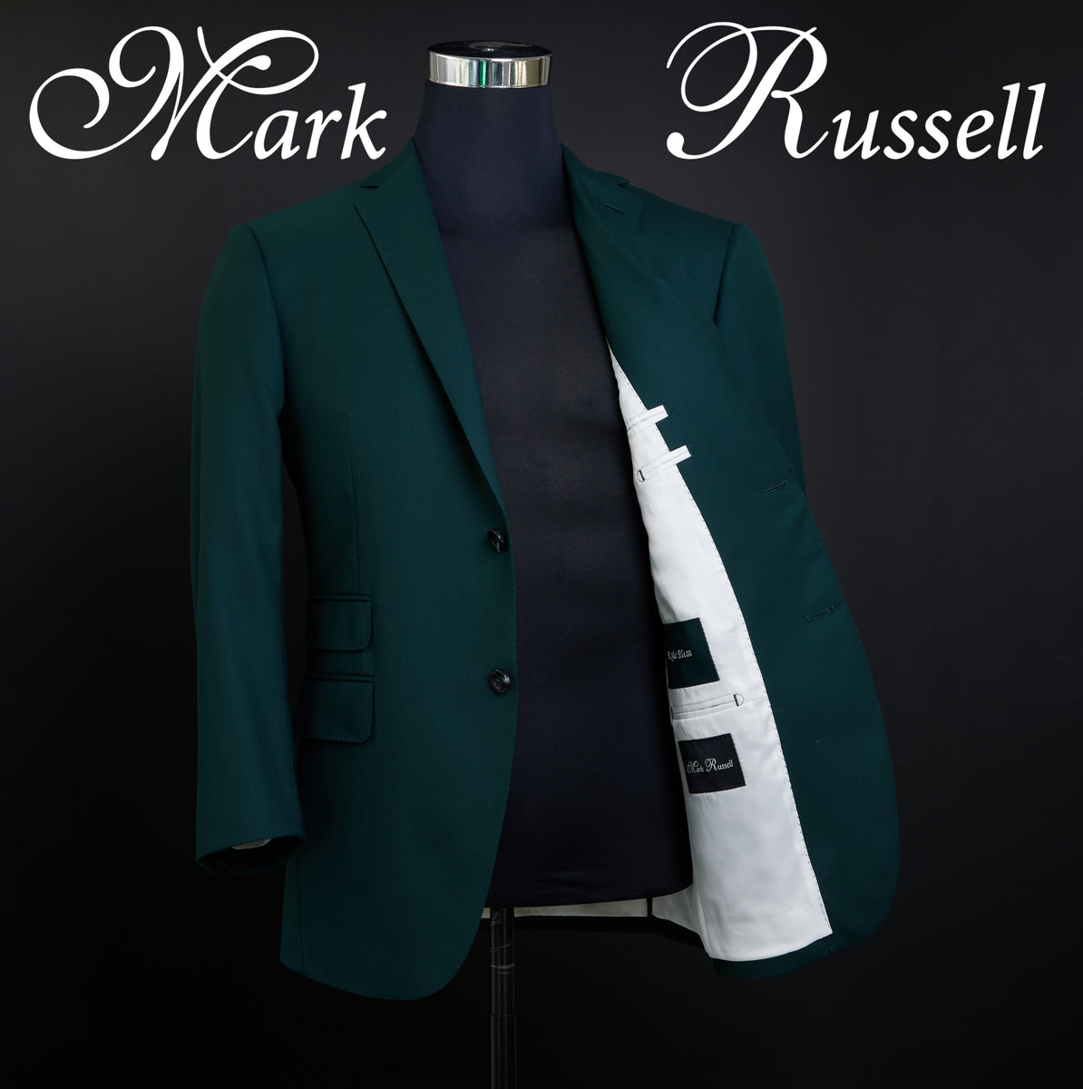 Green Solid Suit – Mark Russell Custom Clothing